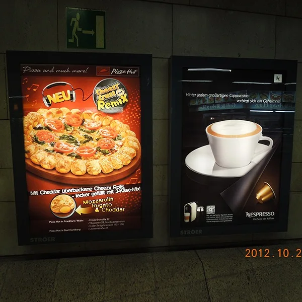 Fast Food Restaurant LED Menu Boards Cafe Indoor Wall Display ...