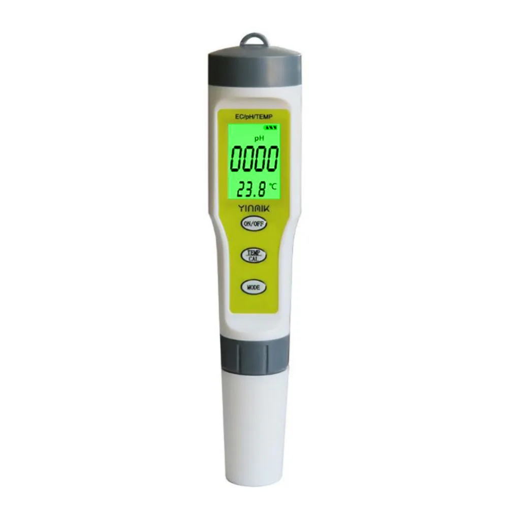 Portable Ph Ec Temp 3 In 1 Test Pen Handheld Ph Value Ph Meter Tds Ec