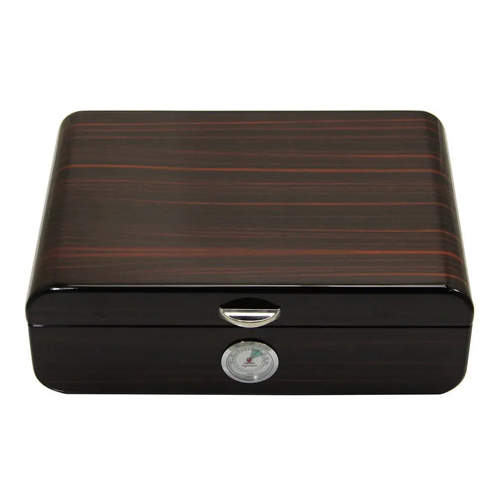 Wood Pattern Cedar Lined Piano Finish Cigarette Humidor high-quality ...
