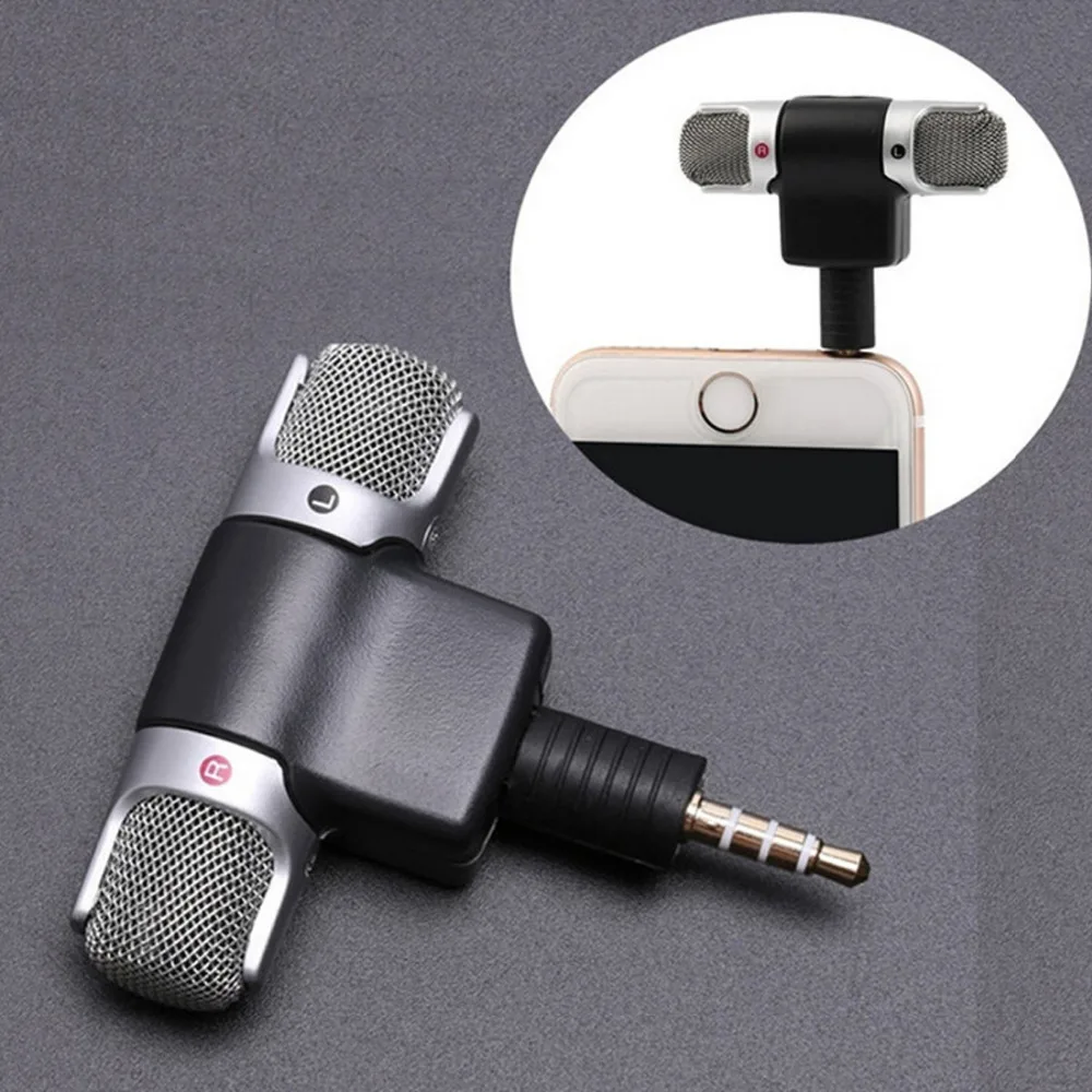 Digital Stereo 3.5mm Portable Mini Mic Microphone Recorder - AliExpress