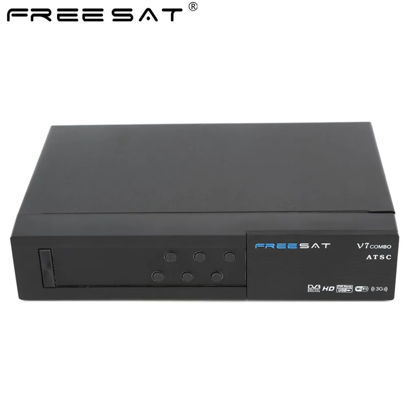 FREESAT V7 COMBO TV BOX With ATSC Satellite Receiver Dual Mode PowerVU ...