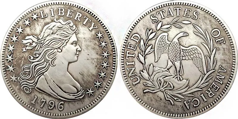 Купить 1796 Liberty монет США старые монеты Копировать Реплика монеты ...