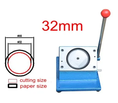 32mm Badge Making Circle Cutter Round Shape Paper Cutting Machine ...