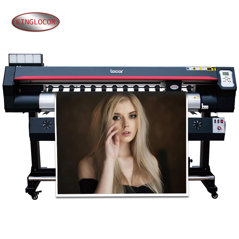 1400 인치 당 점 해상도 cmyk locor 160cm 비닐 스티커 프린터 기계 xp600 플로터 1600mm 에코 솔벤트 ...