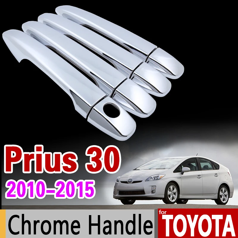 for-Toyota-30-Prius-Luxurious-Chrome-Door-Handle-for-Toyota-Prius-XW30 ...
