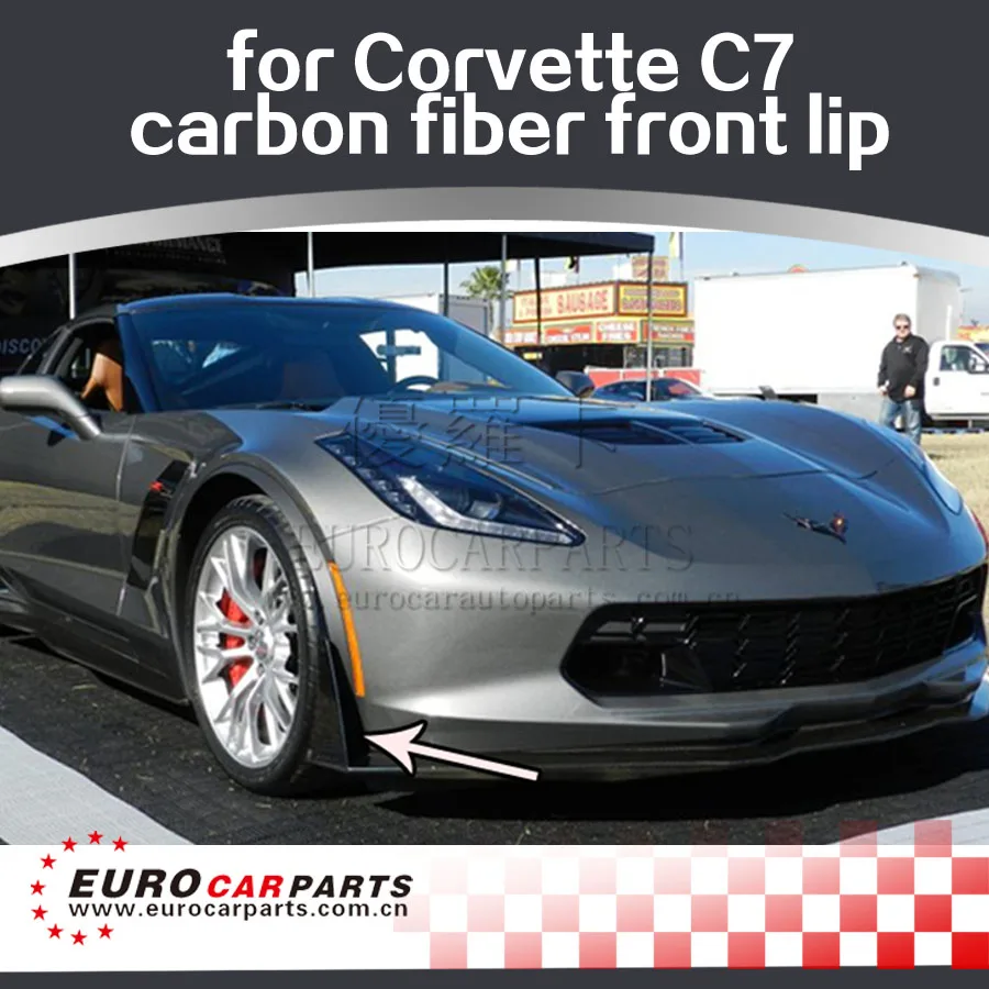 C7 front lip fit for Corvette C7 Z06 to APR style carbon fiber front ...