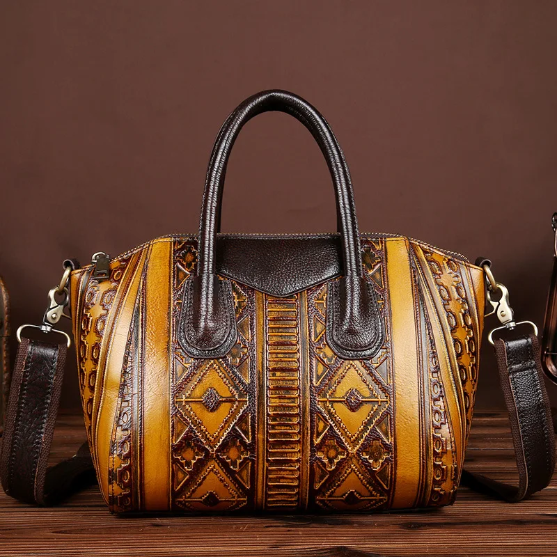 Genuine Leather Tote Handbags | semashow.com