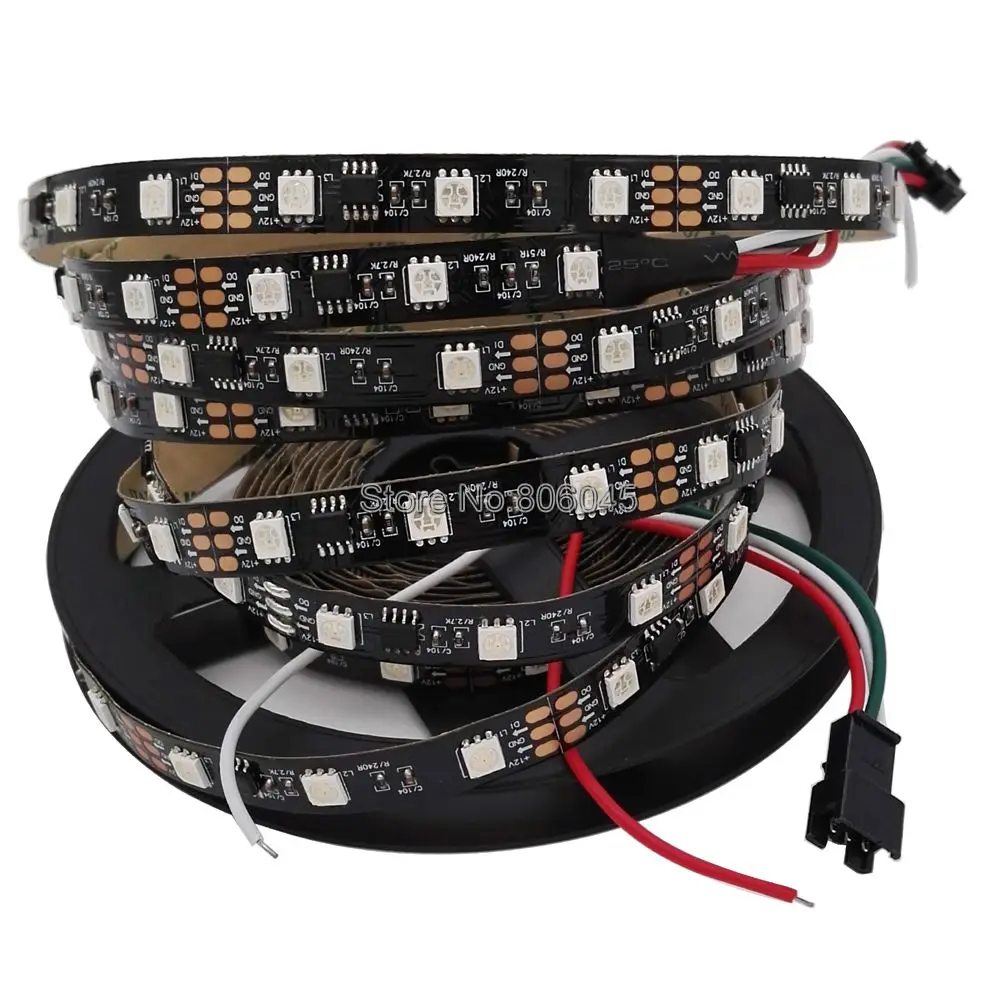 WS2811 LED Strip 5050 SMD RGB 2811 Pixel Strip 48leds/m External 1 ic ...