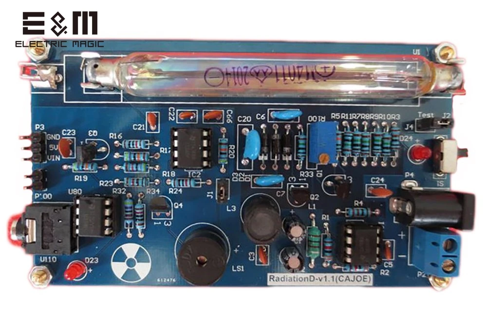 Portable Handle Geiger Counter Diy Kit Nuclear Radiation Detector With ...