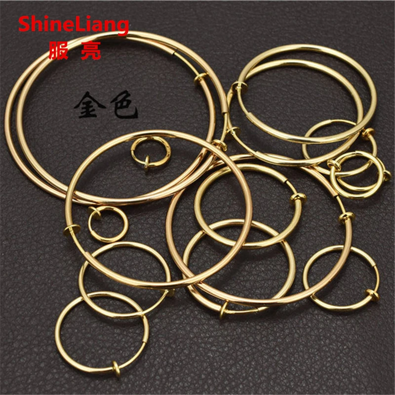 Invisible Spring Clip Earrings For Women Men Without Piercing Ear Lip ...