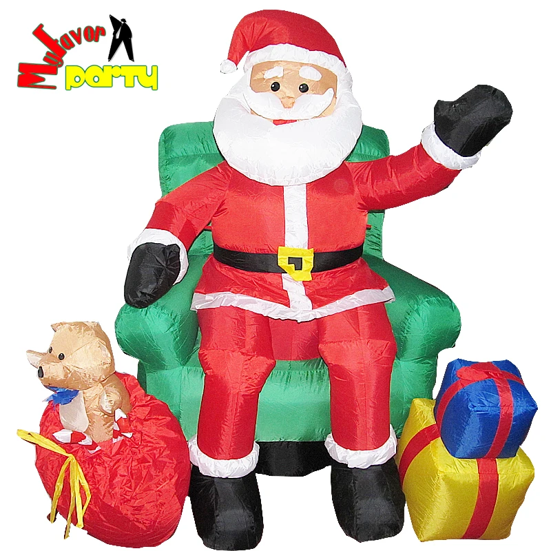 Highest-Quality-5-FT-1-5M-Airblow-Inflatable-Santa-Claus-Sitting-Chair ...