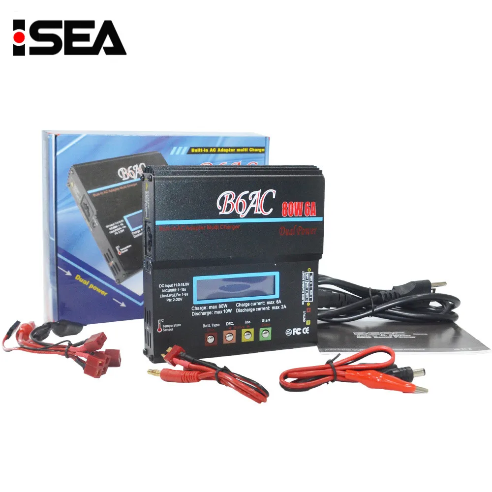 Imax B6 Ac B6ac 80w 6a Rc Battery Balance Charger Discharger For 1-6s ...