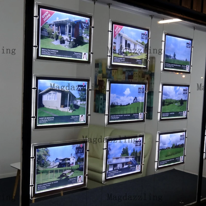 15Pcs A3 Twee Kanten Led Display Acryl Paneel Licht Pocket ...