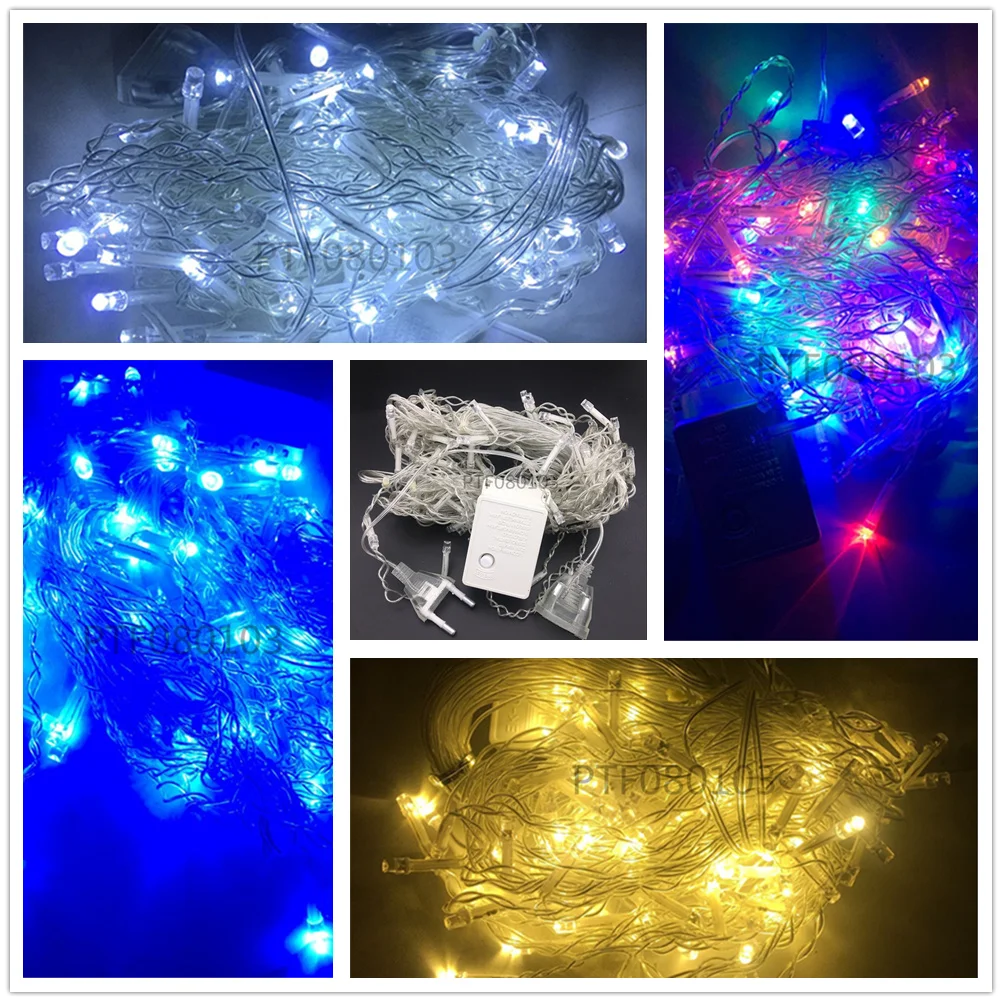 Низкая цена 10 м 100led гирлянда световая завеса сосулька светодиодные ...