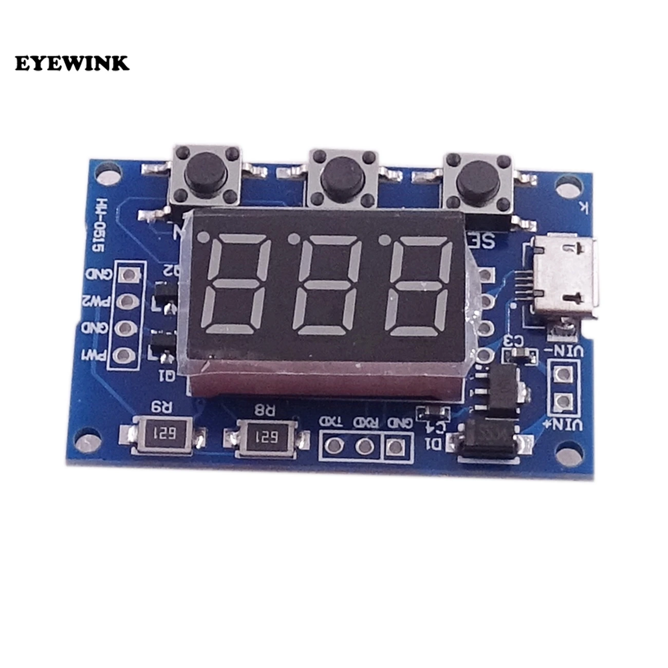 DC 5 30V Micro USB 5V Power Independent PWM Generator 2 Channel Dual ...