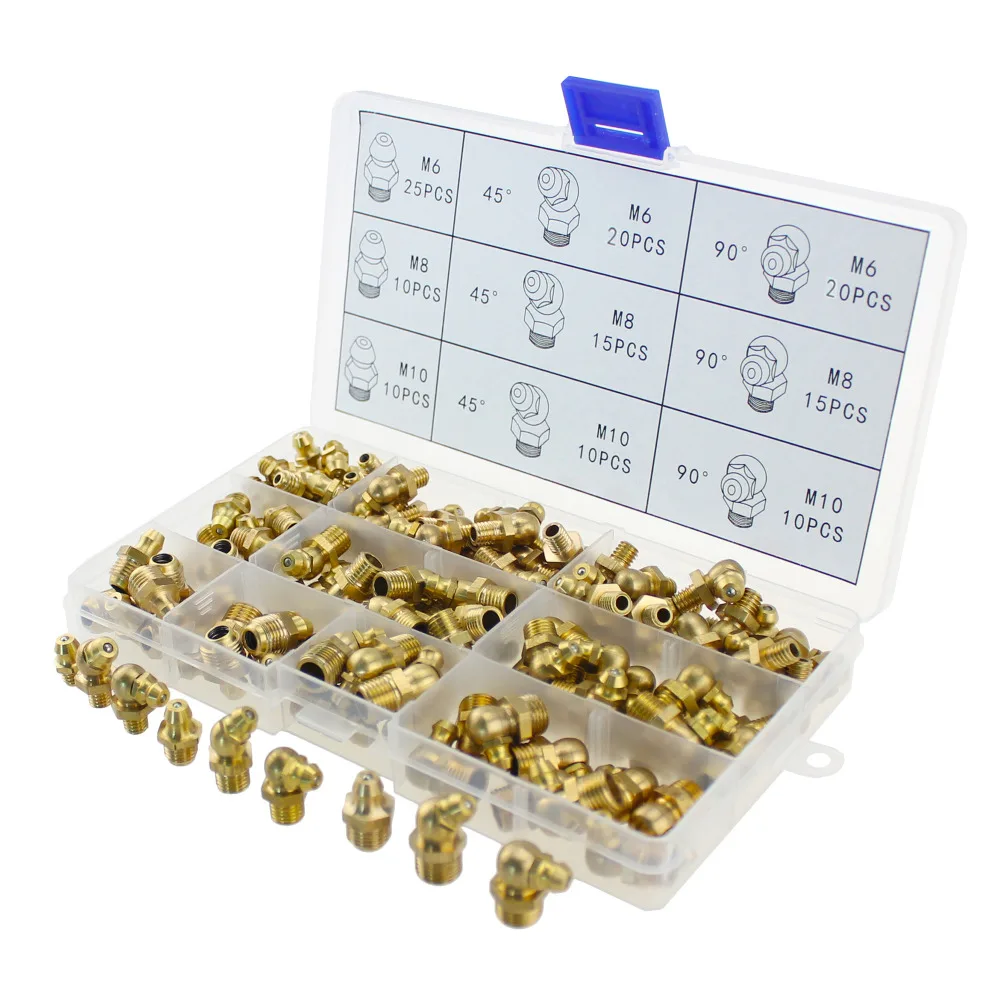 Brake Grease 45pcs 110pcs M6 M8 M10 Hydraulic Grease Nipple Fitting ...