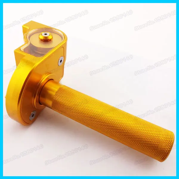 CNC-Gold-Aluminum-Billet-Twist-Throttle-Control-For-Vintage-Motorcycle ...