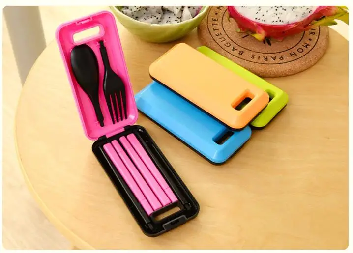 Portable Folding Travel Dinnerware Set Korean Tableware Cutlery Fork portable-folding-travel-dinnerware-set-korean-tableware-cutlery-fork