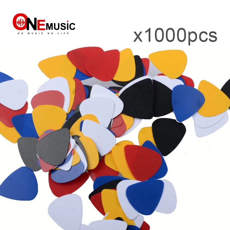 1000pcs Heart Shape Abs Guitar Pick 0.5mm Acoustic Electric Bass Gutiar ...