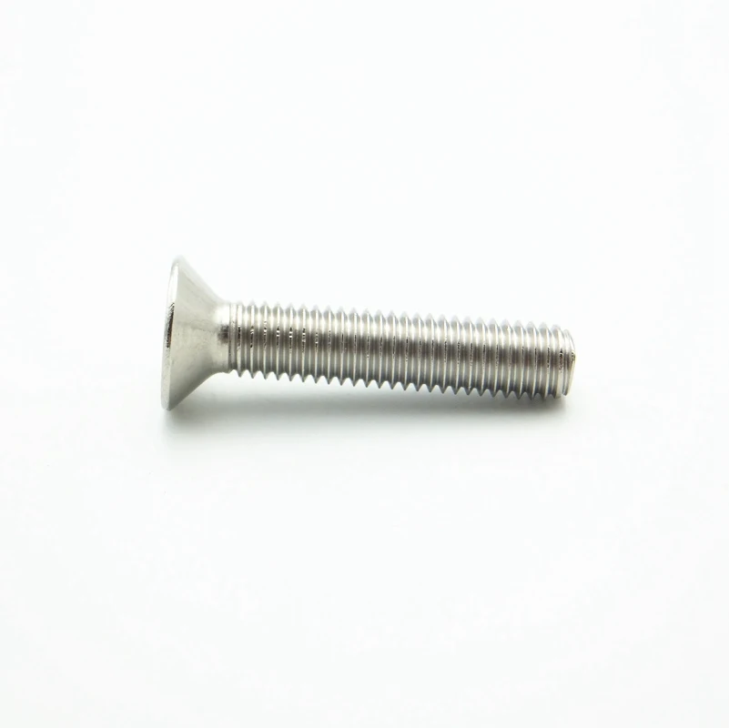 100PCS M2.5 304 Stainless Steel Metric Thread Flat Head Screw Cross ...