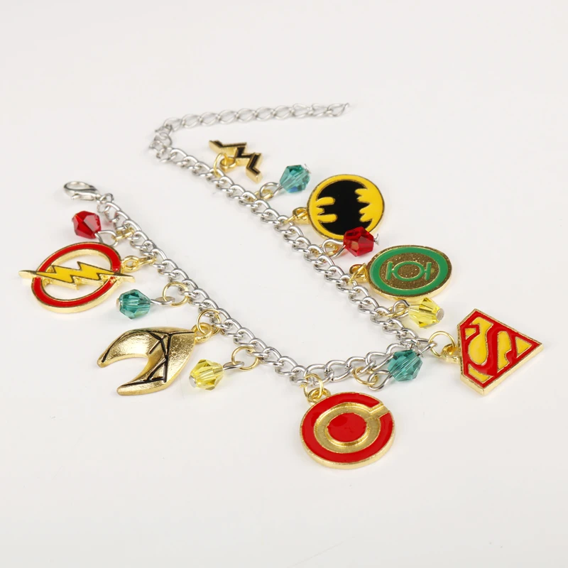 Justice League DC Comics Jewelry Bracelet The Flash Superman Batman ...