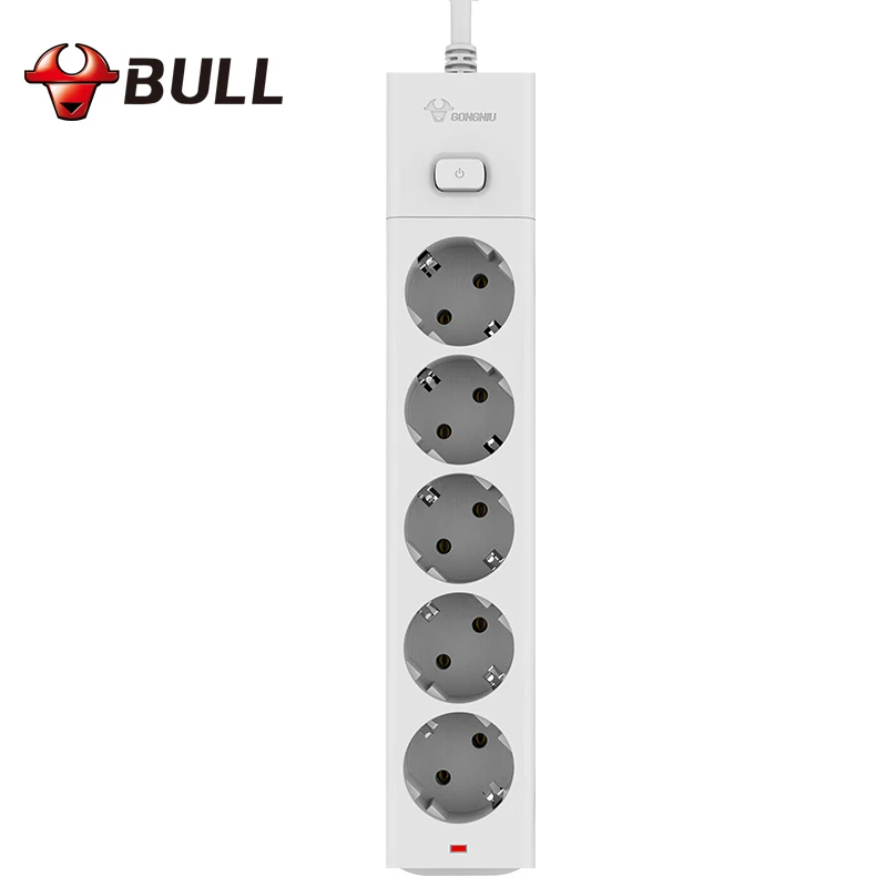 Bull 5 ports Power Sockets Power Strip Plug Electrical Power Adapter ...