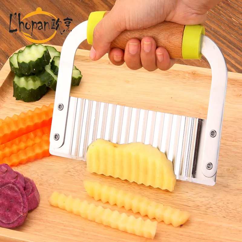 Lhopan stainless steel potato slicer cucumber carrot sweet potato ...