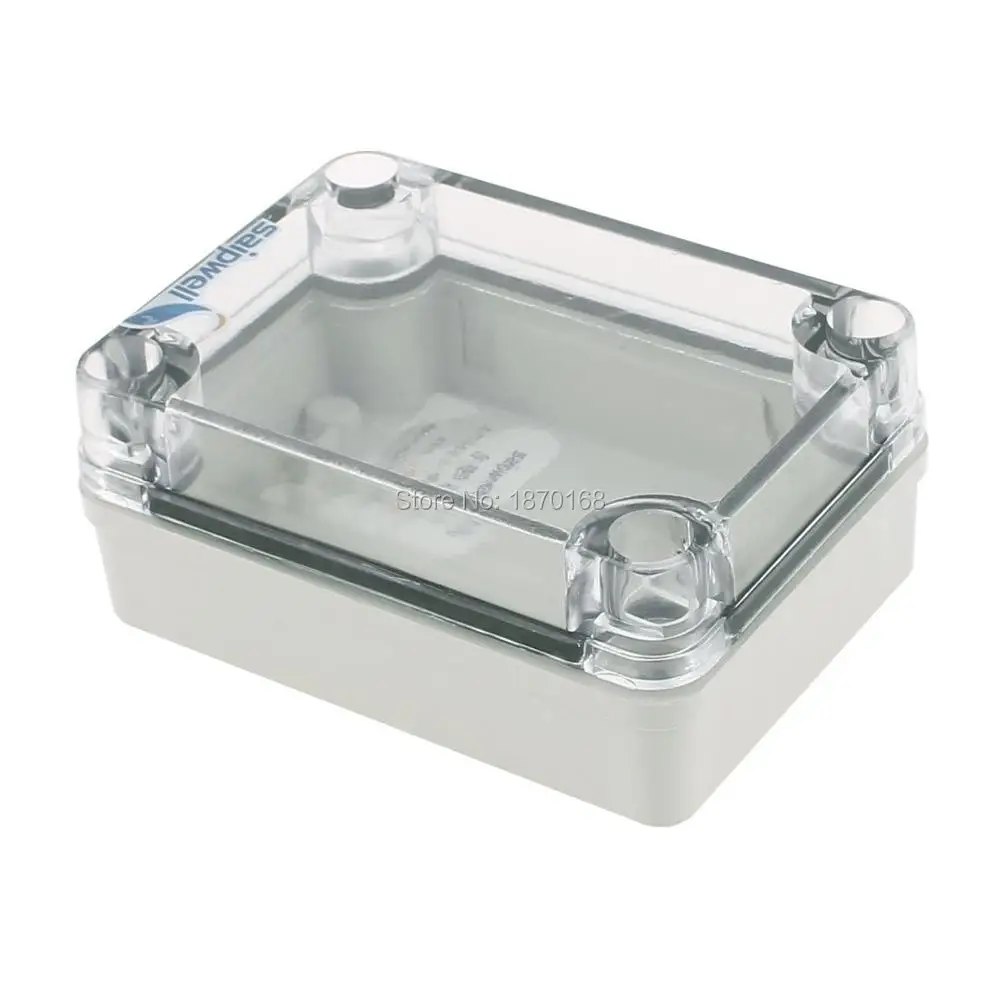 110mmx80mmx45mm Transparent Cover Sealed Box Waterproof Junction Box ...