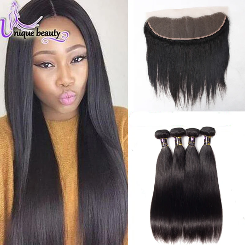 Mink Brazilian HairStraight Hair With Closure Ross Pretty Hair With ...