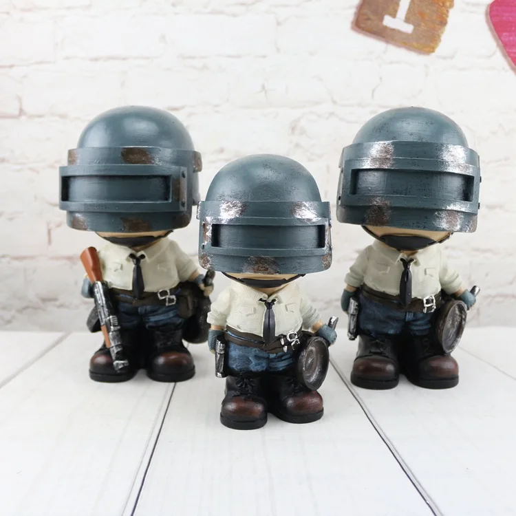 PUBG Action Figures 98K Military Model Miniature Figurines Cartoon Eat ...