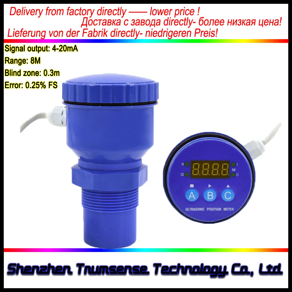 Ultrasonic Level Meter/LED Display Ultrasonic Sensor / Non contact ...