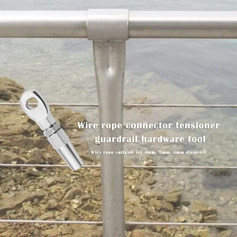 stainless steel Swageless Eye Terminal Wire rope connector Balustrade ...