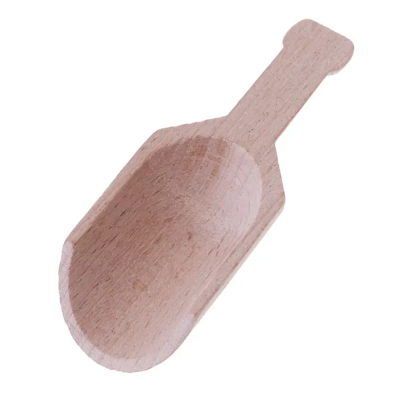 Деревянная мини многофункциональная круглая ложка ручной работы для чая ...