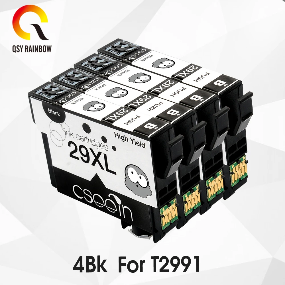 4 pcs bk T2991 T2991XL Compatible Ink cartridge for epson xp442 ink ...