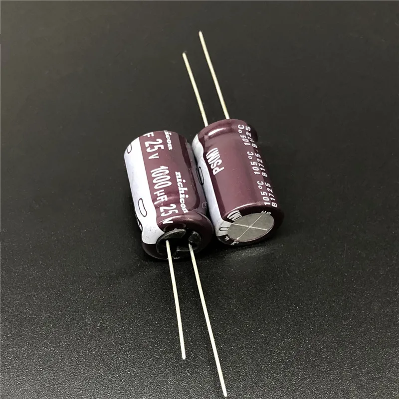 5pcs/50pcs 1000uF 25V NICHICON PS Series 12.5x20mm Low Impedance ...