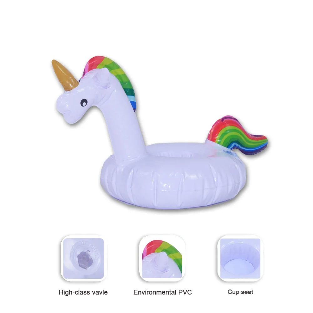 Bouée - brassard,Flotteur porte-gobelet gonflable pour enfants,licorne ...