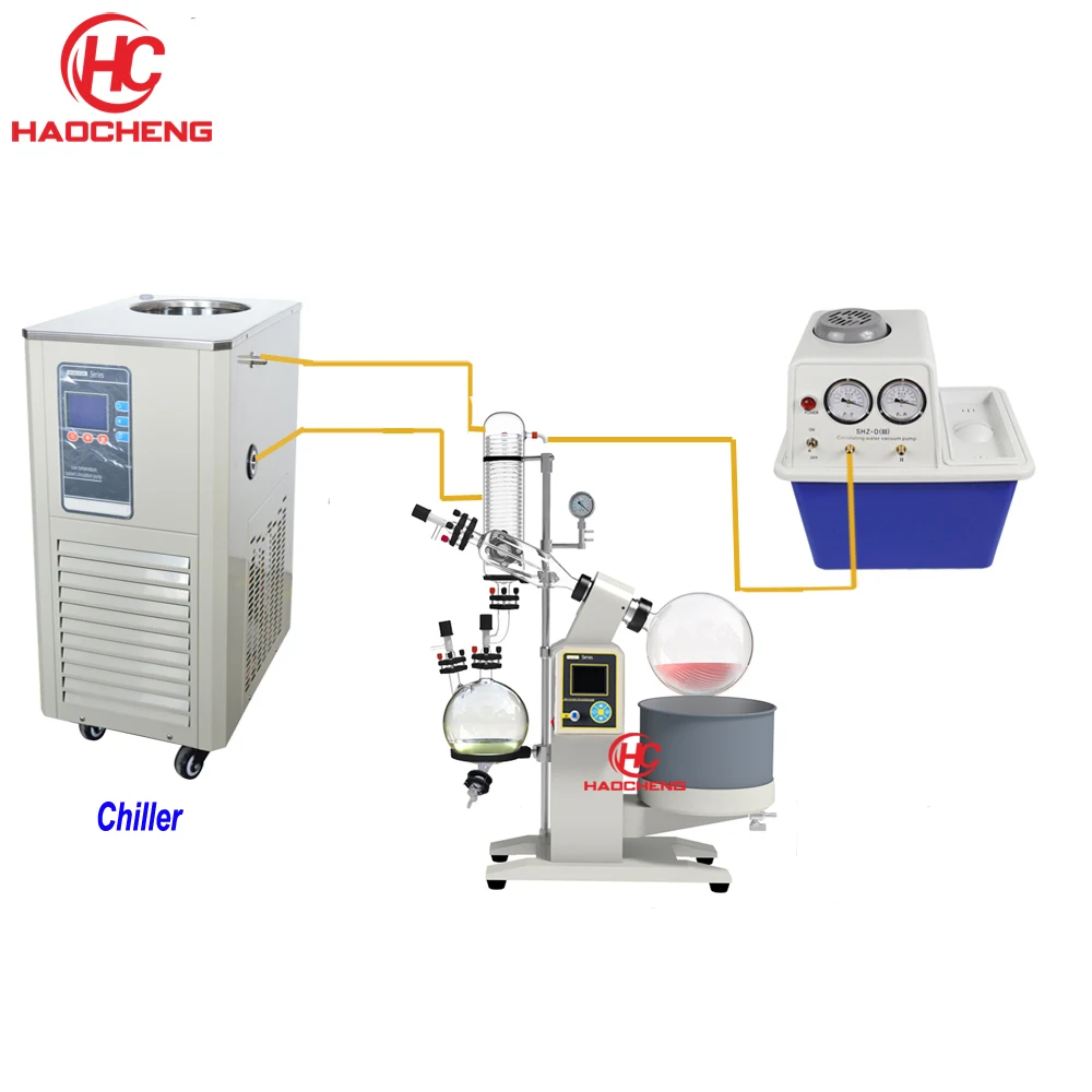 Free shipping 5L Electrical Lift THC Distillation Solvent Vacuum Rotary ...
