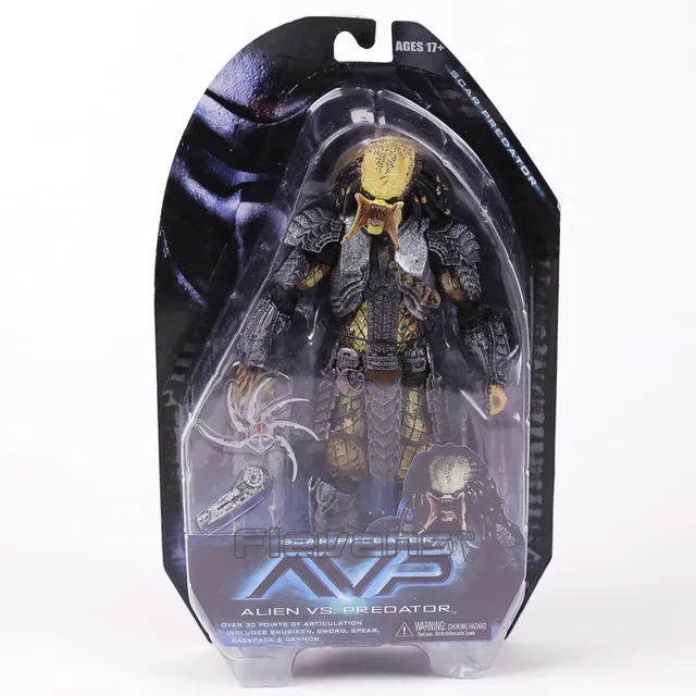 NECA AVP Alien vs. Predator Chopper Celtic Scar Predator PVC Action ...