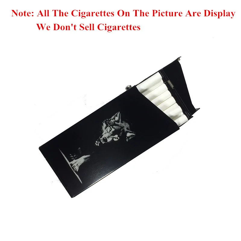 MRK M101 100mm's Long Slim Cigarettes Case Aluminium Alloy Laser ...
