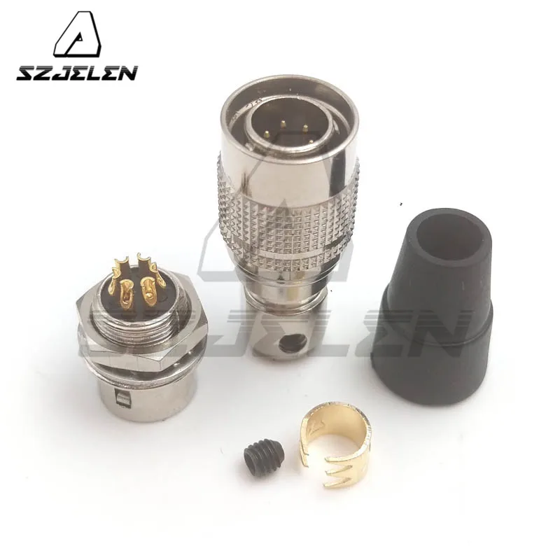 Hirose Connector 6 Pin, Hr10a-7p-6p/hr10a-7r-6s, Power Cable Connector ...