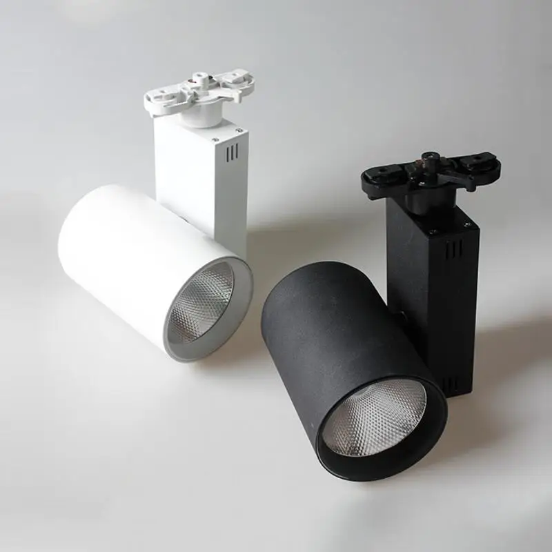 40W LED COB Track Spot light LED Surface mounted AC85V 265V 360 ...