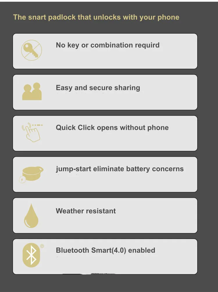 Electronic Wireless Bluetooth Lock