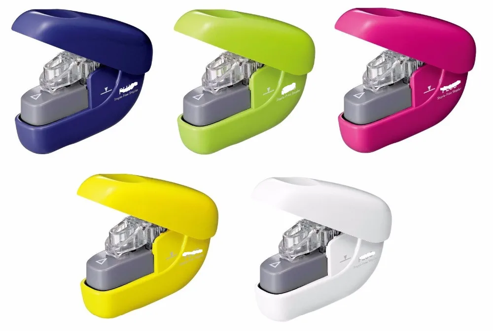 New Arrivals Plus Stapler Without Nails Paper Clinch Staple Mini Safety ...