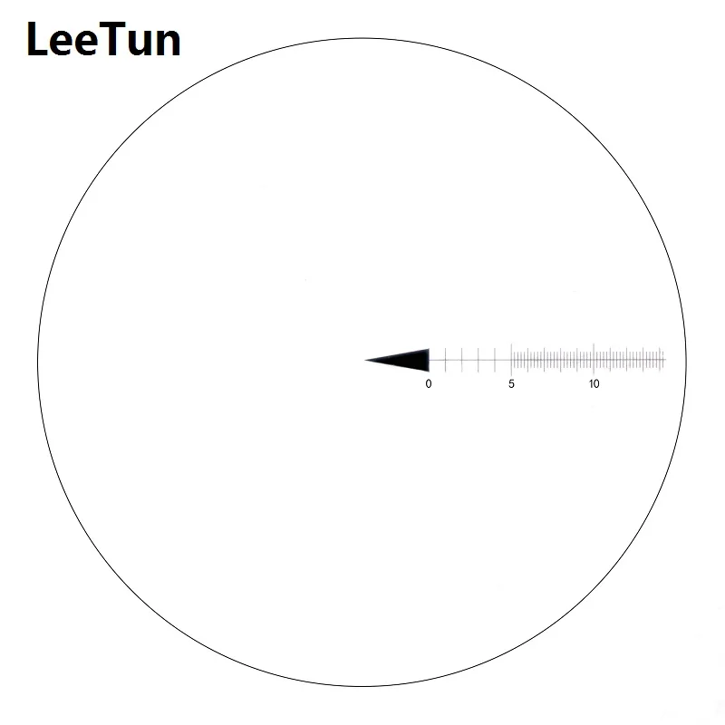 DIV 0.1mm Microscope Eyepiece Micrometer Arrow Needle Calibration ...