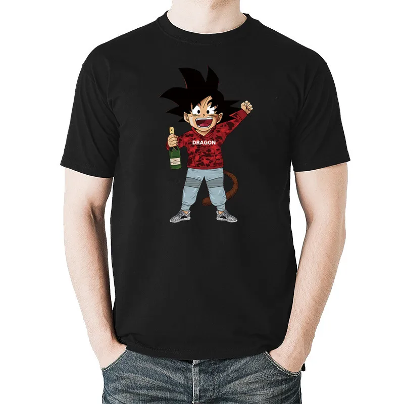 Hombres Nuevo GOKU gráficos Camiseta de manga corta de verano dragon ...