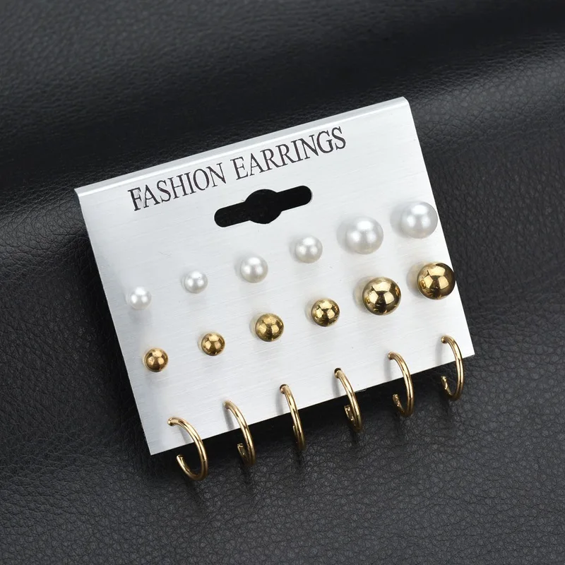 Панк 21 пар/компл. Brincos, можно носить с смешанных Стад серьги наборы ...