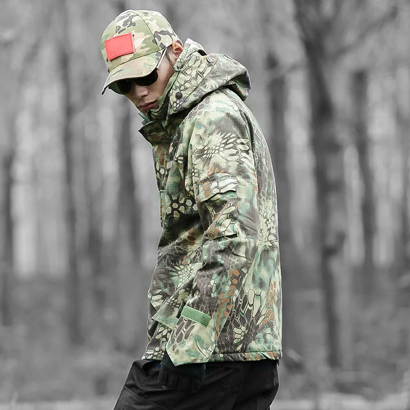 Military Winter Jacket Men Tactical Combat Hiking Jackets Outdoor ...