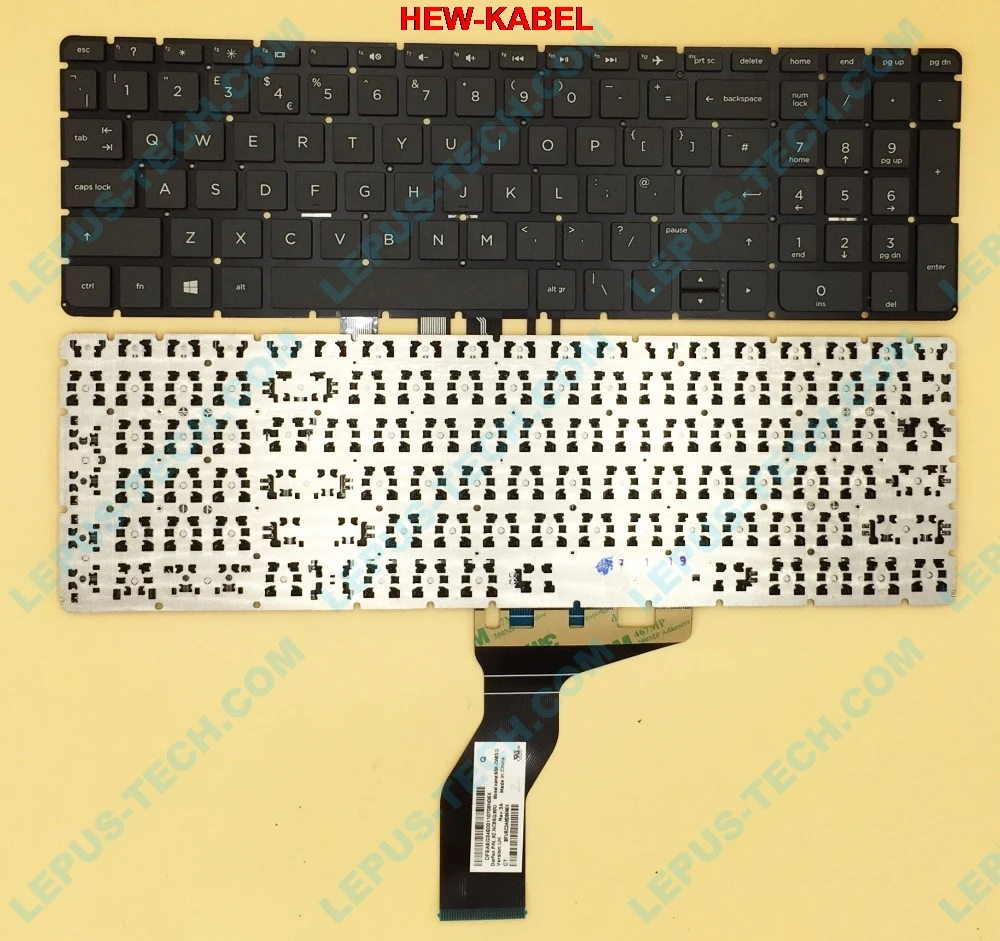 Original Uk Keyboard For Hp 15-ab 15-ak 15ab 15ak 001tx 15-ab065tx Keyboard Without Frame ...