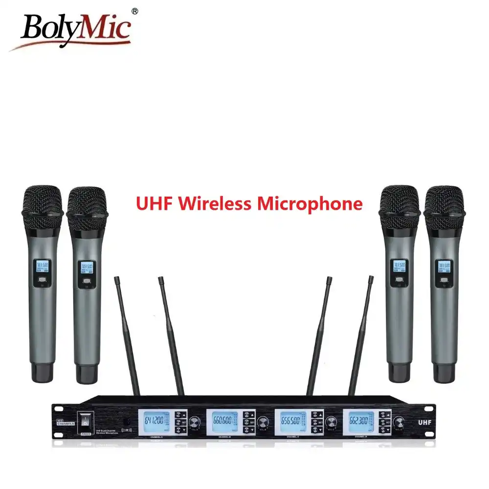 Professional uhf wireless microphone system