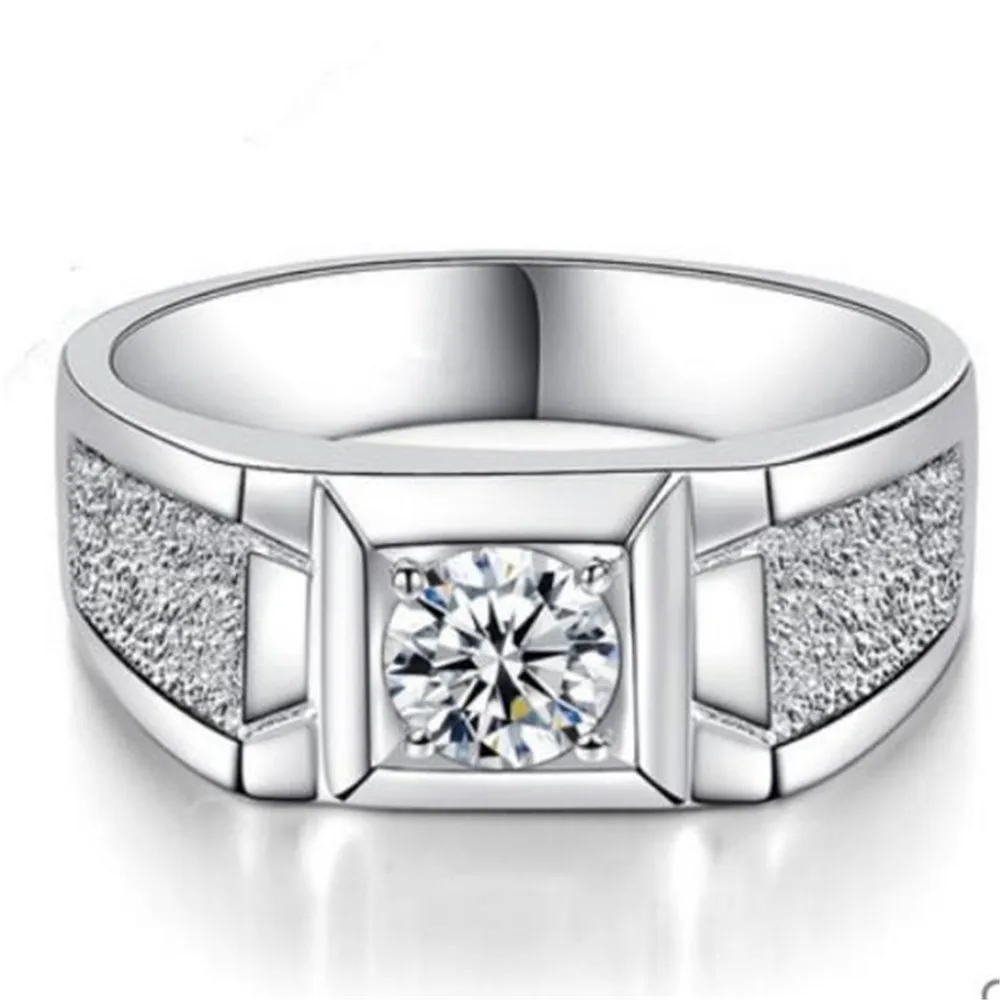 YKNRBPH New Fashion S925 Sterling Silver Diamond Ring Domineering and ...